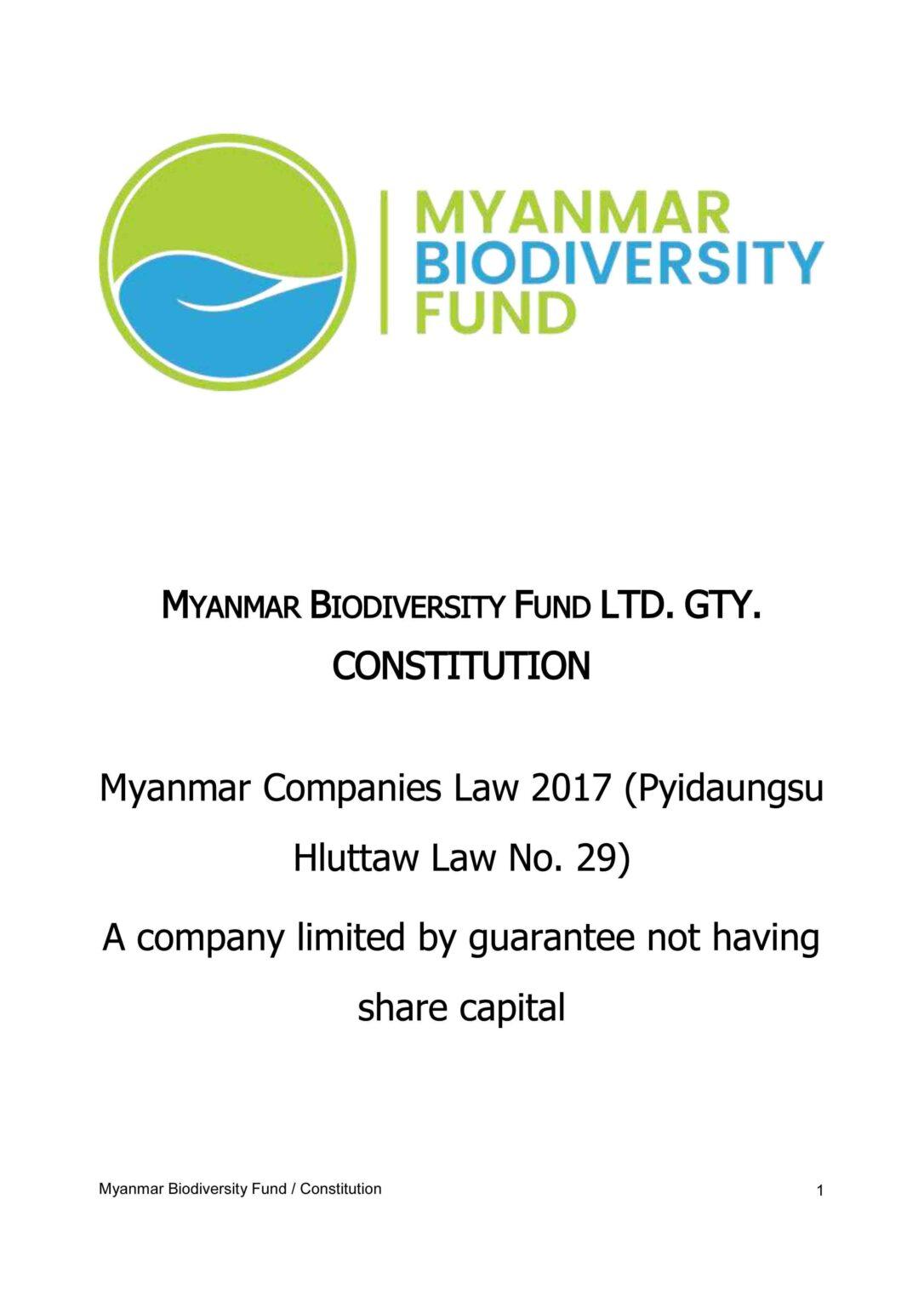 Myanmar Biodiversity Fund